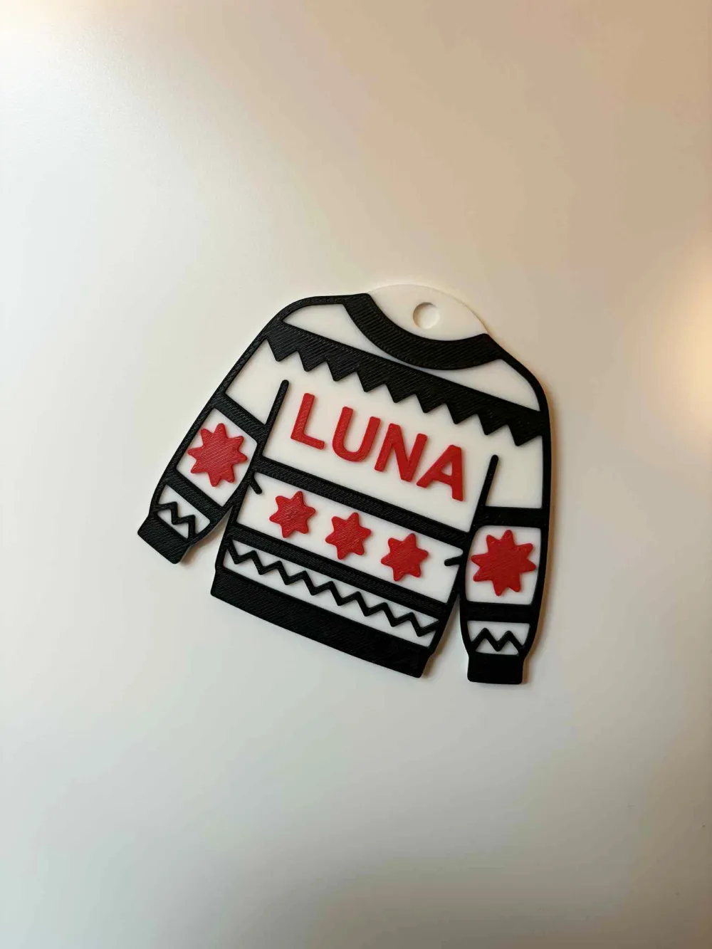 Anpassningsbar fuldstrickad julgransprydnad av Tinker Link MakerWorld: Gratis 3D-Modell abe lade