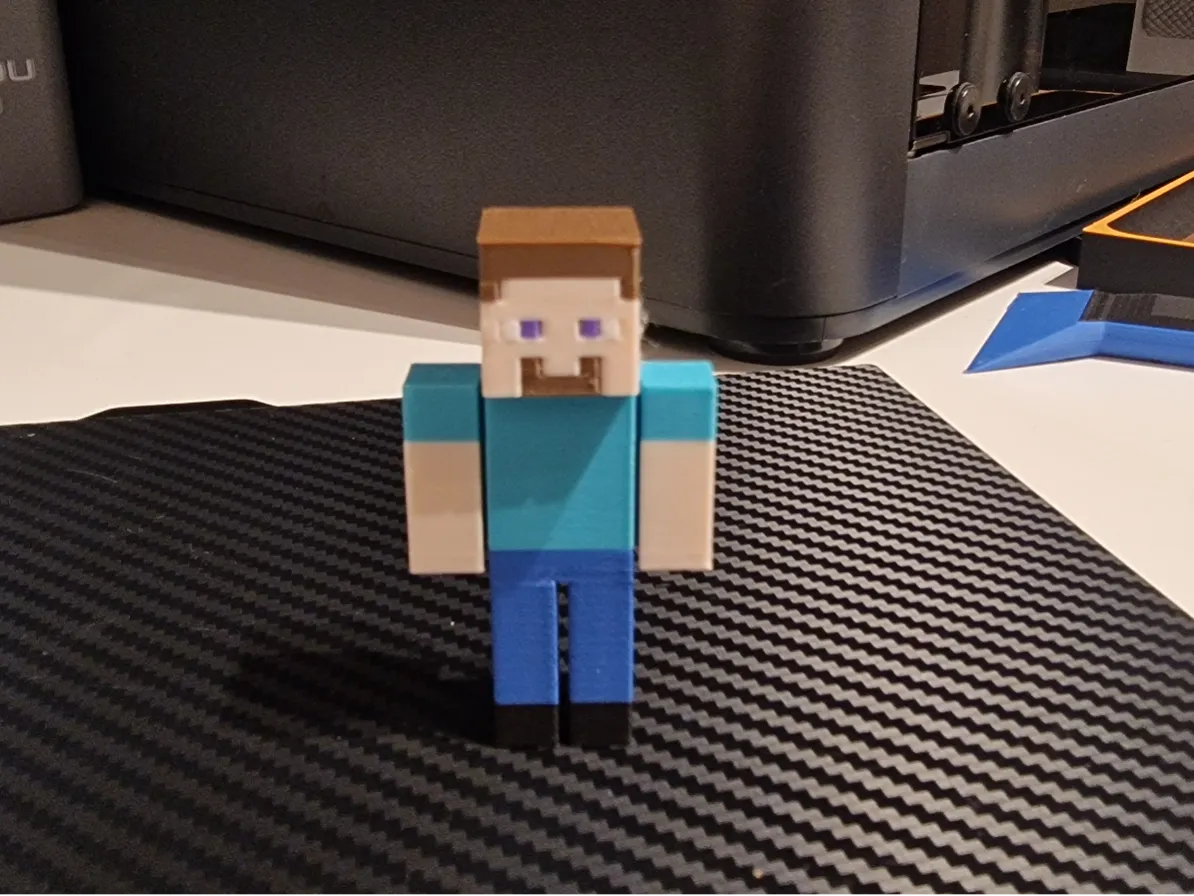 Minecraft Figure - Steve - Free 3D Print Model - MakerWorld