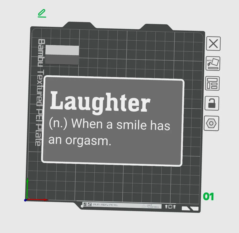 Laughter Sign / Funny Wall Art / 2d art by 3D Prints This Week - MakerWorld