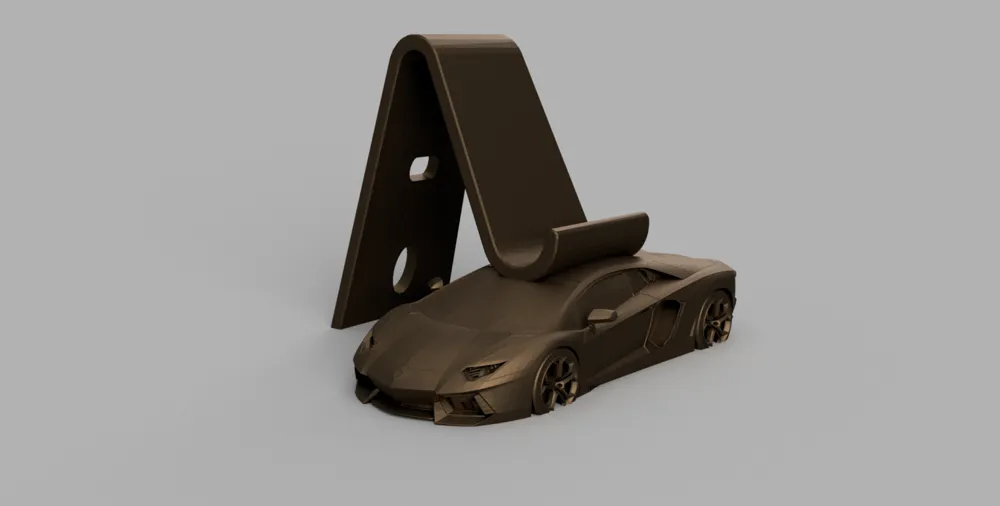 Lambo‑Inspired Mobile Holder - Free 3D Print Model - MakerWorld