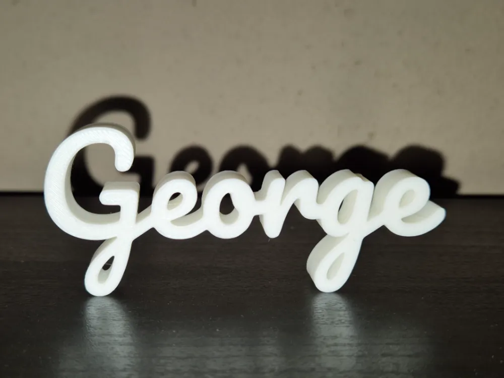 George Name Sign Display Decor by GabT MakerWorld: Download Free 3D Models