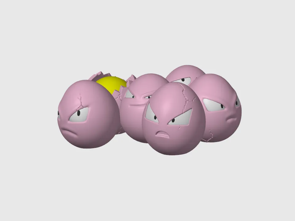 Exeggcute Multicolor by entroisdimensions_figurine MakerWorld: Download ...
