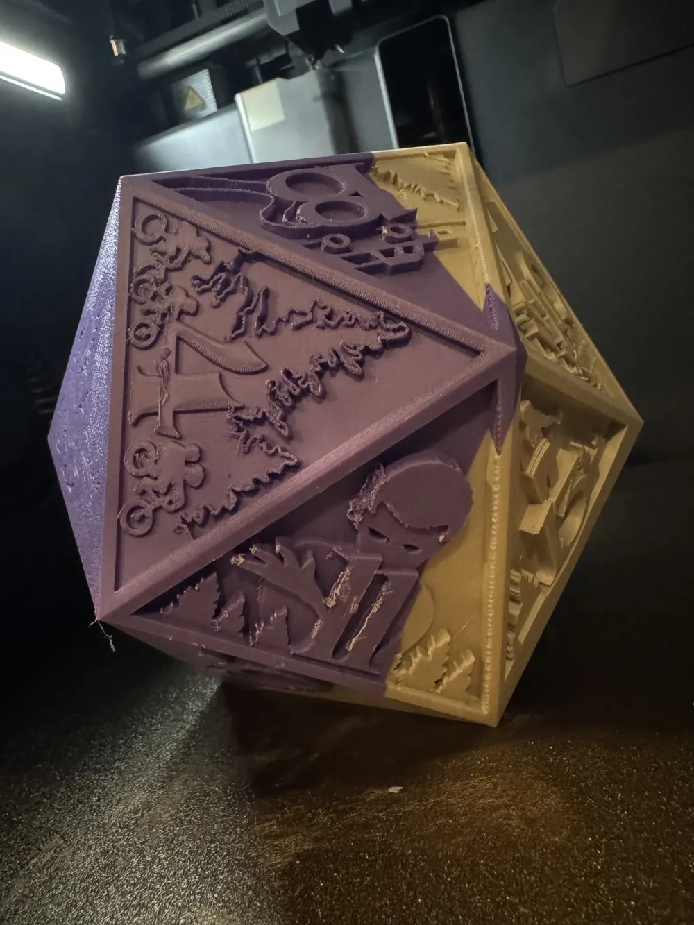 Stranger things Helfire D20 dice - Free 3D Print Model - MakerWorld