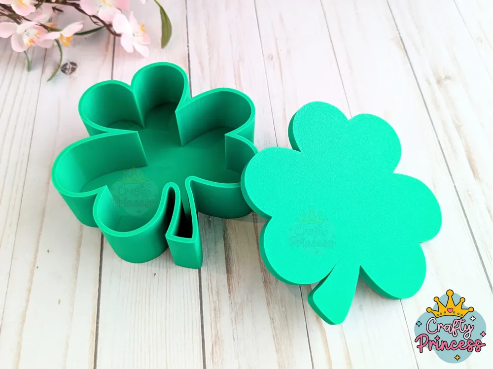 3 Leaf Clover Box with Lid by Crafty Princess - MakerWorld
