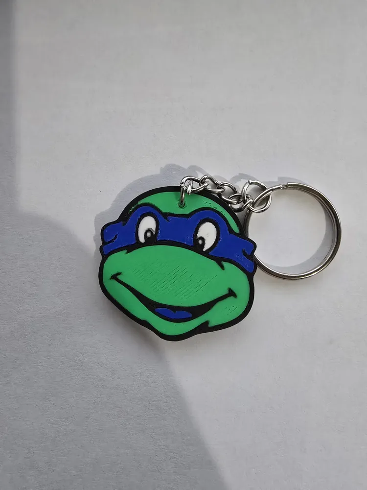 ninja turtle keychain - Free 3D Print Model - MakerWorld