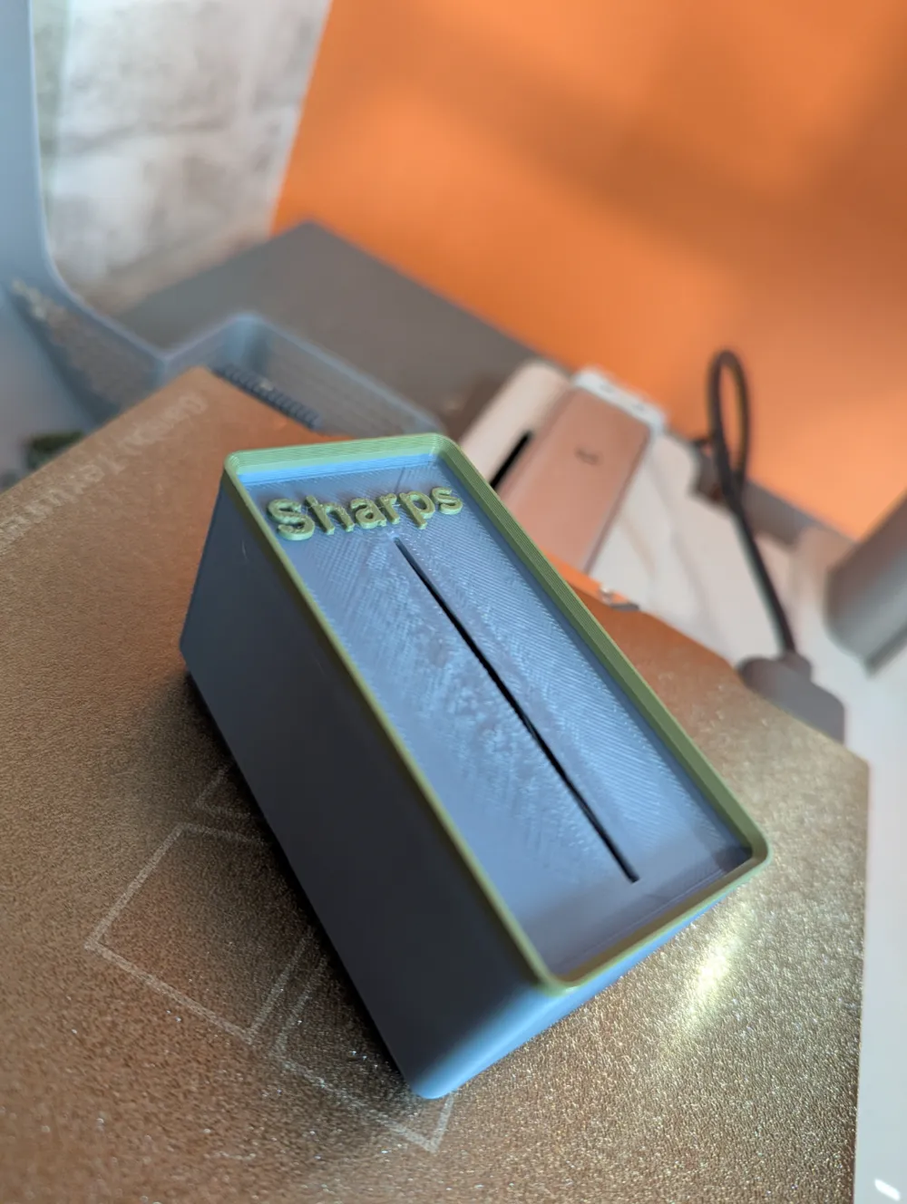 Gridfinity 1x2 Sharps Box by chronosMark - MakerWorld