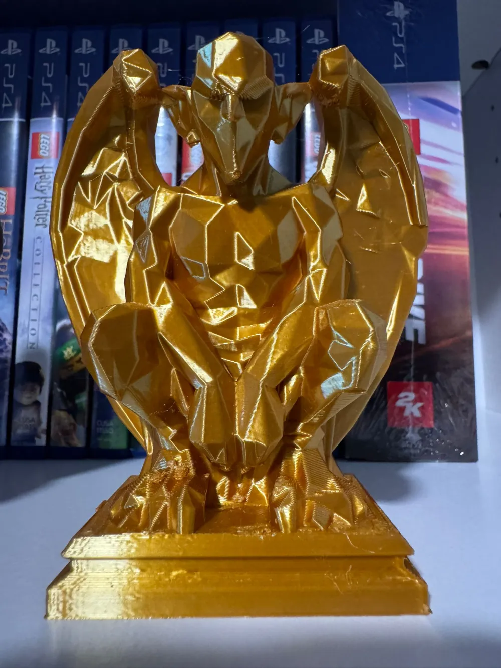 Low Poly Ancient Gargoyle Statue - Free 3D Print Model - MakerWorld