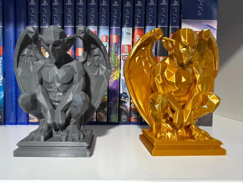 Low Poly Ancient Gargoyle Statue - Free 3D Print Model - MakerWorld