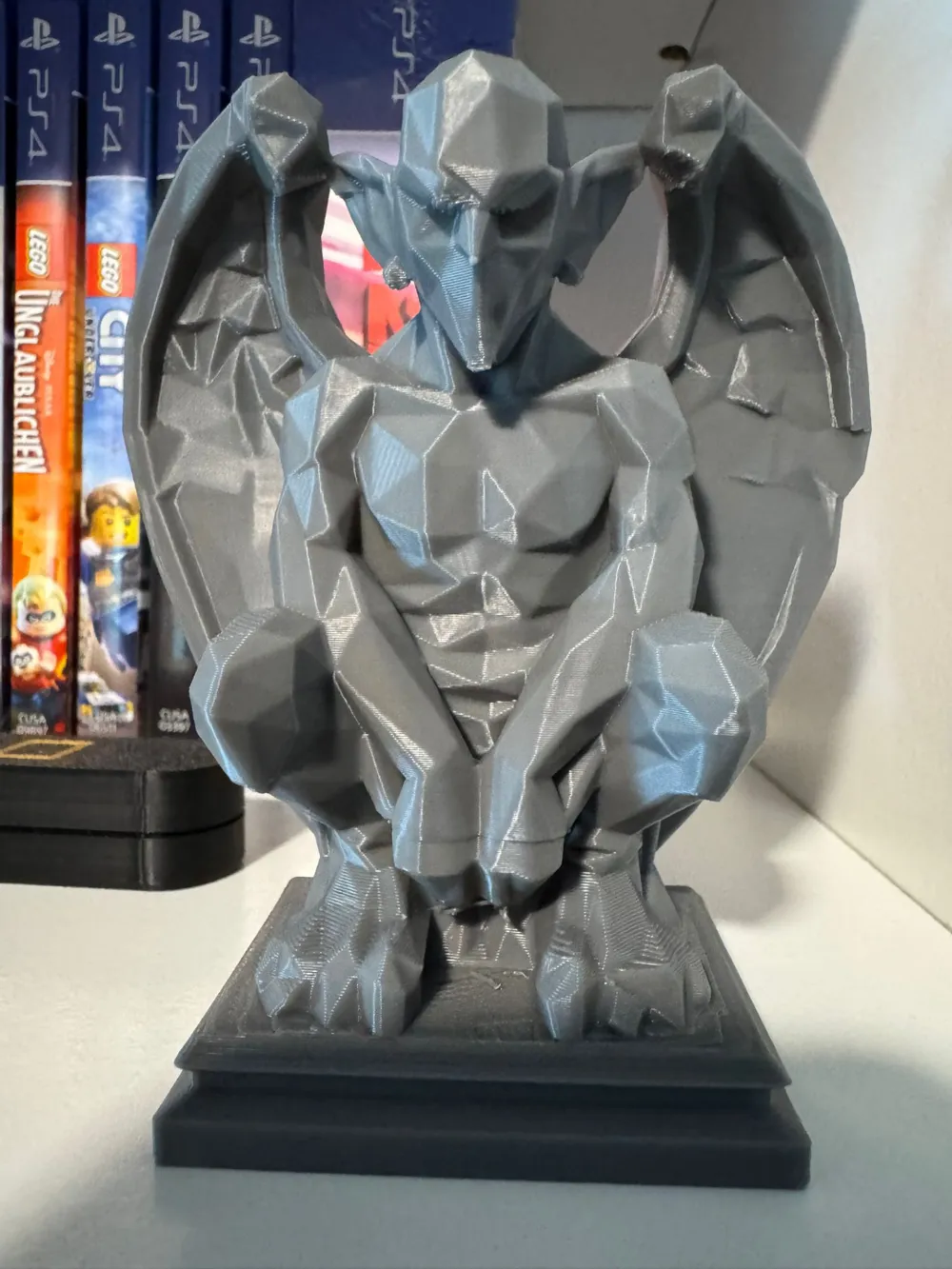 Low Poly Ancient Gargoyle Statue - Free 3D Print Model - MakerWorld