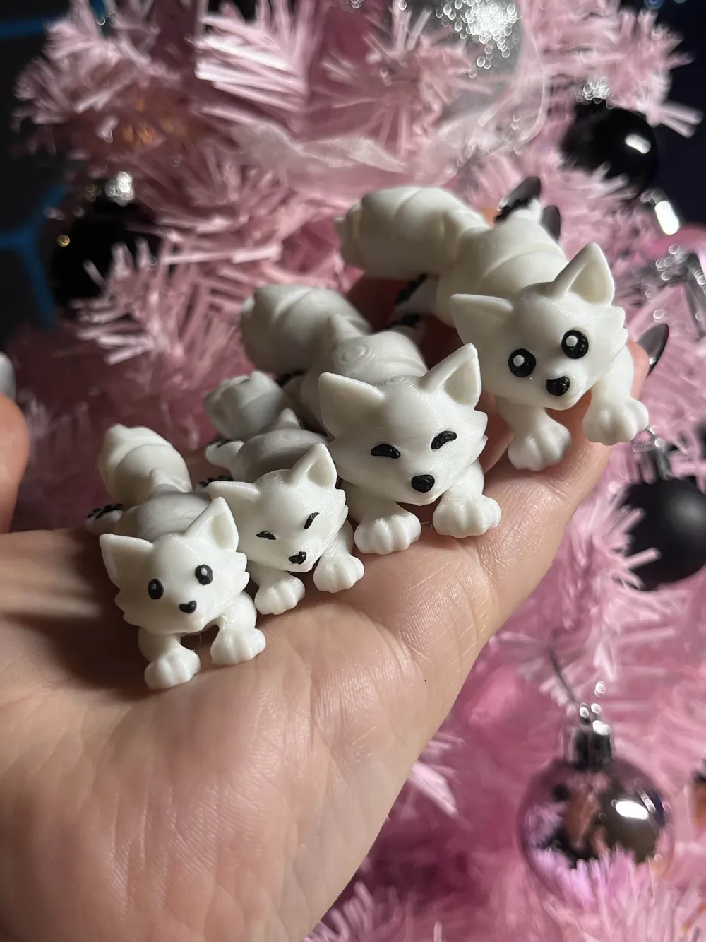 Flexi arctic fox - multi part / no AMS - Free 3D Print Model - MakerWorld