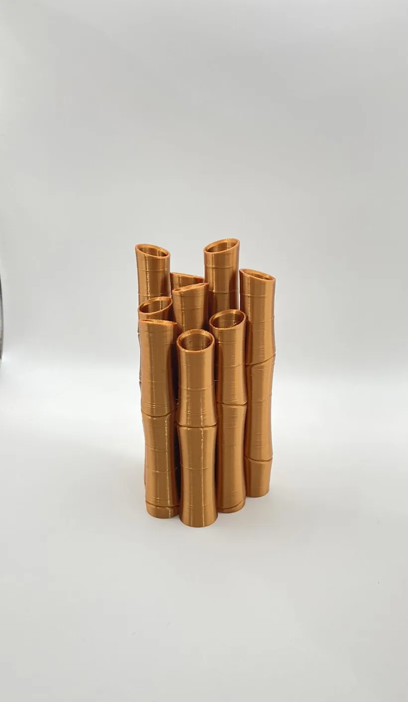 Bamboo Pen Holder – Print & Use Organic Design - Free 3D Print Model ...