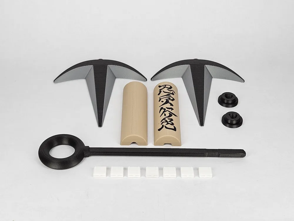 Hiraishin Kunai - Flying Raijin Kunai (245mm) - Free 3D Print Model ...