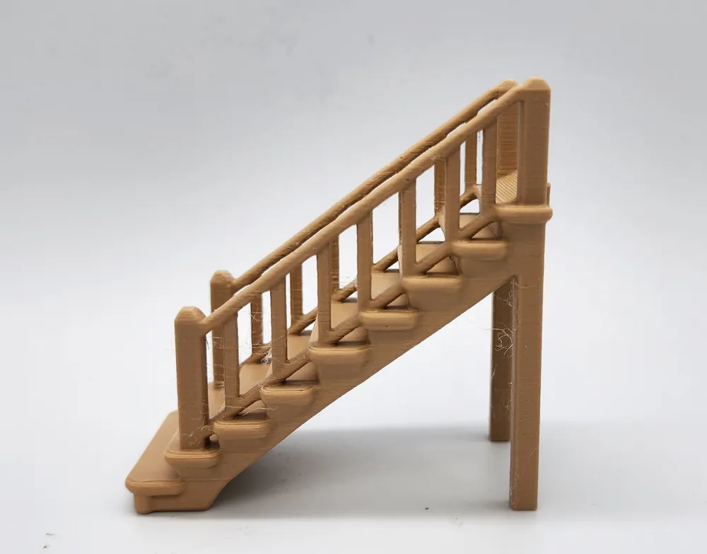 Wooden Staircase Miniature - Free 3D Print Model - MakerWorld