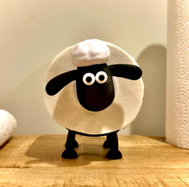 Shaun The Sheep Toilet Paper Holder - Free 3D Print Model - MakerWorld