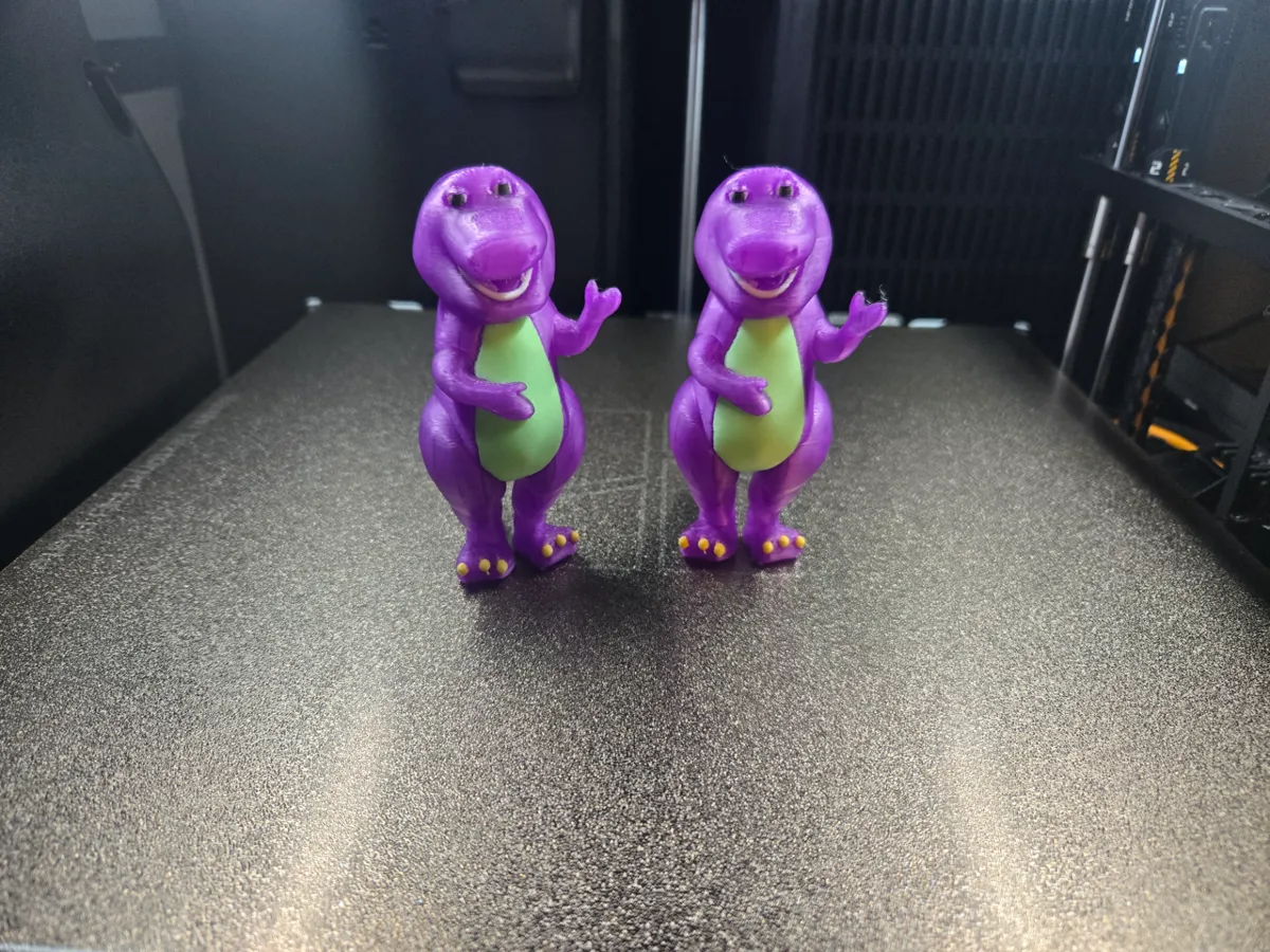 Barney the Dinosaur - Glow in the Dark - Free 3D Print Model - MakerWorld