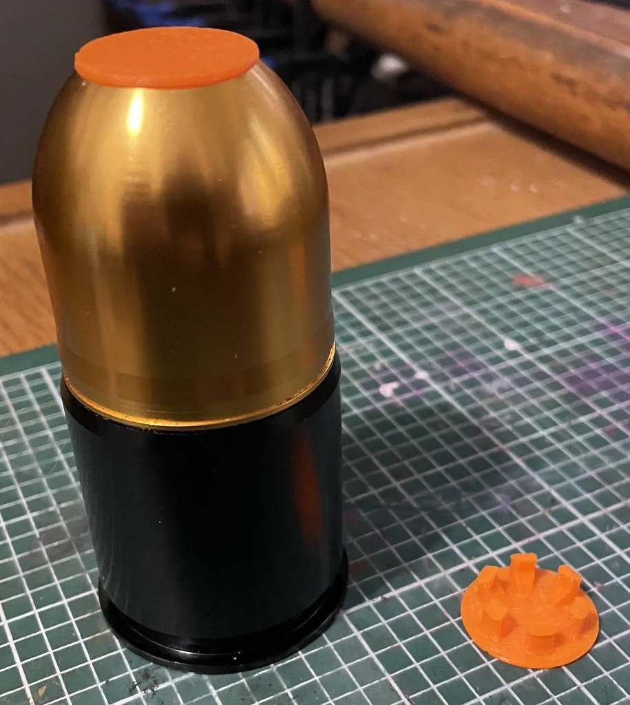 Airsoft 40mm grenade cap by scott424 - MakerWorld