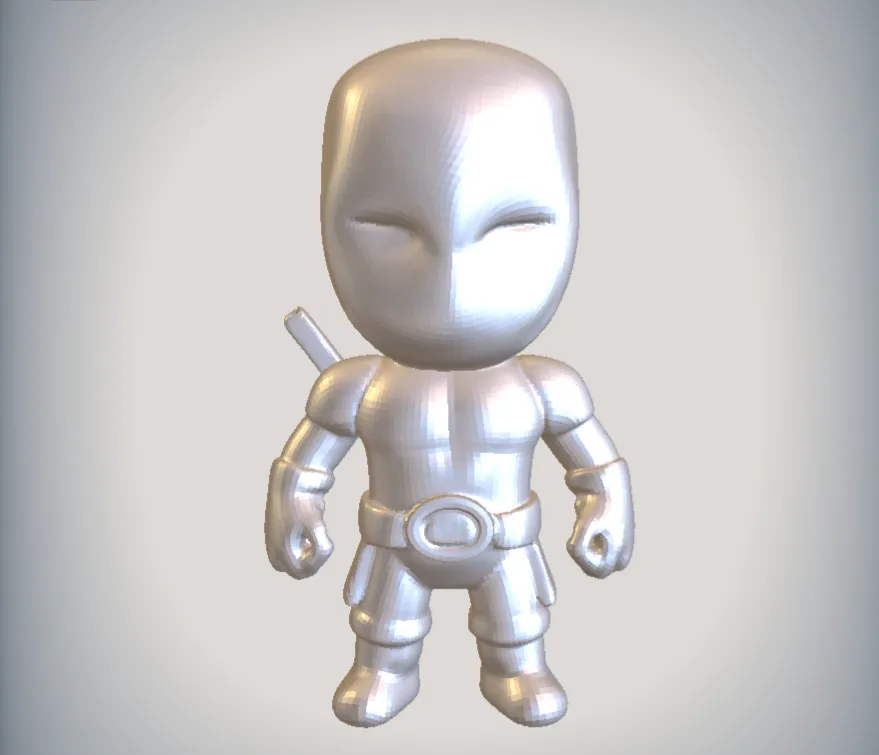 Cute Deadpool Statue - Big Head - Free 3D Print Model - MakerWorld