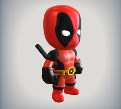 Cute Deadpool Statue - Big Head by Pocahontas MakerWorld: Download Free ...