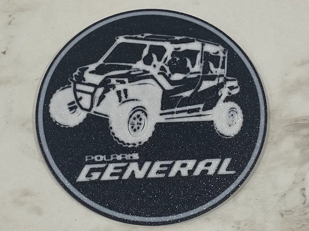 Polaris General Logo with SxS Coaster Badge by A1 Graphix - MakerWorld