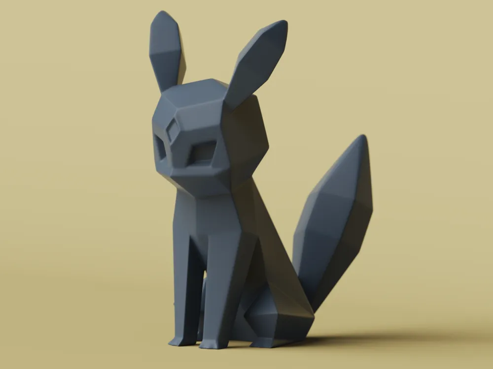 Low-poly Umbreon by flowalistik MakerWorld: Download Free 3D Models