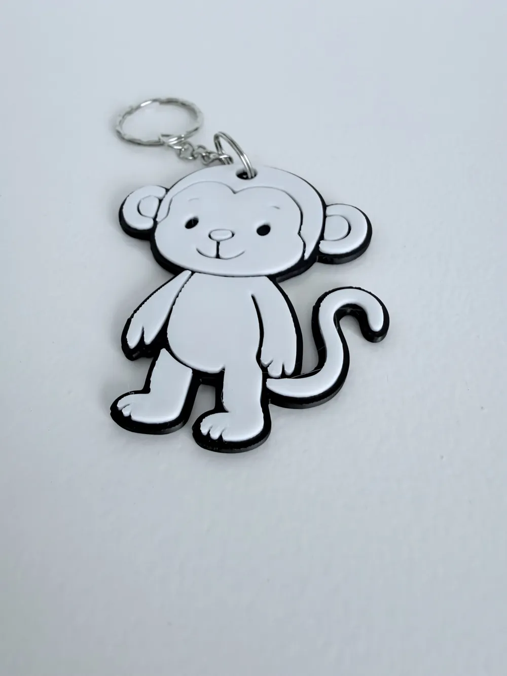 Cute Monkey Keychain - Free 3D Print Model - MakerWorld