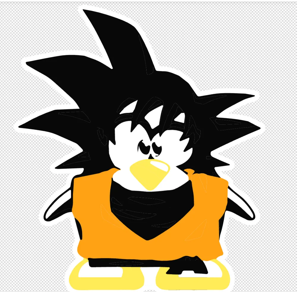 Tux Goku keychain by Rattlhead - MakerWorld