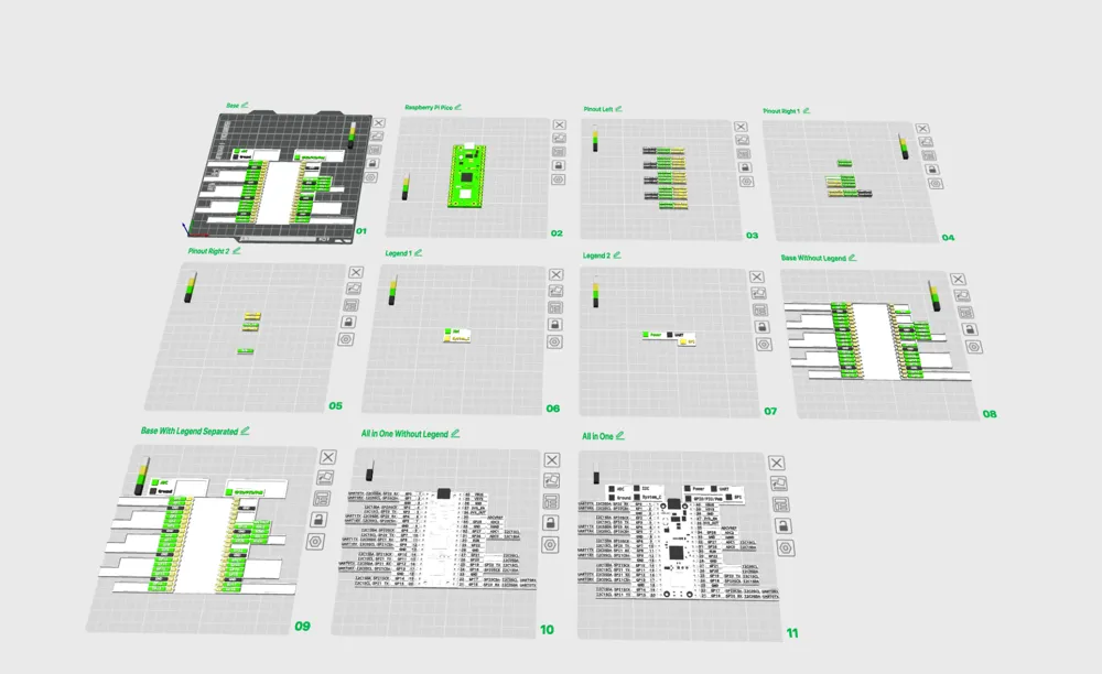 Raspberry Pi Pico W Pinout by raupulus MakerWorld: Download Free 3D Models