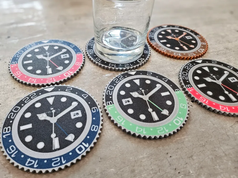 Rolex GMT Master II Pepsi Coaster by emmaginn - MakerWorld