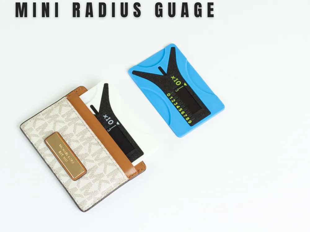 Mini Radius Gauge – Credit Card Size - Free 3D Print Model - MakerWorld