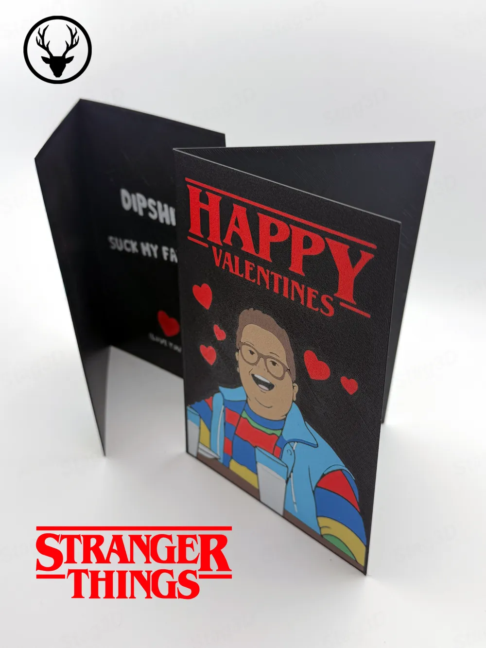Dipsh*t Derek Valentines Card - Free 3D Print Model - MakerWorld