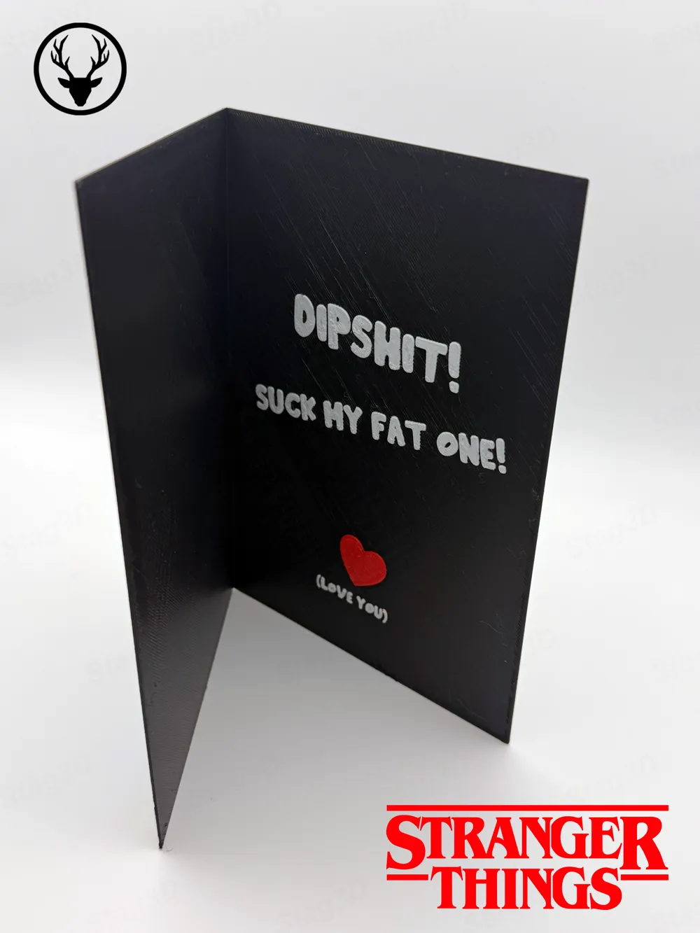 Dipsh*t Derek Valentines Card - Free 3D Print Model - MakerWorld