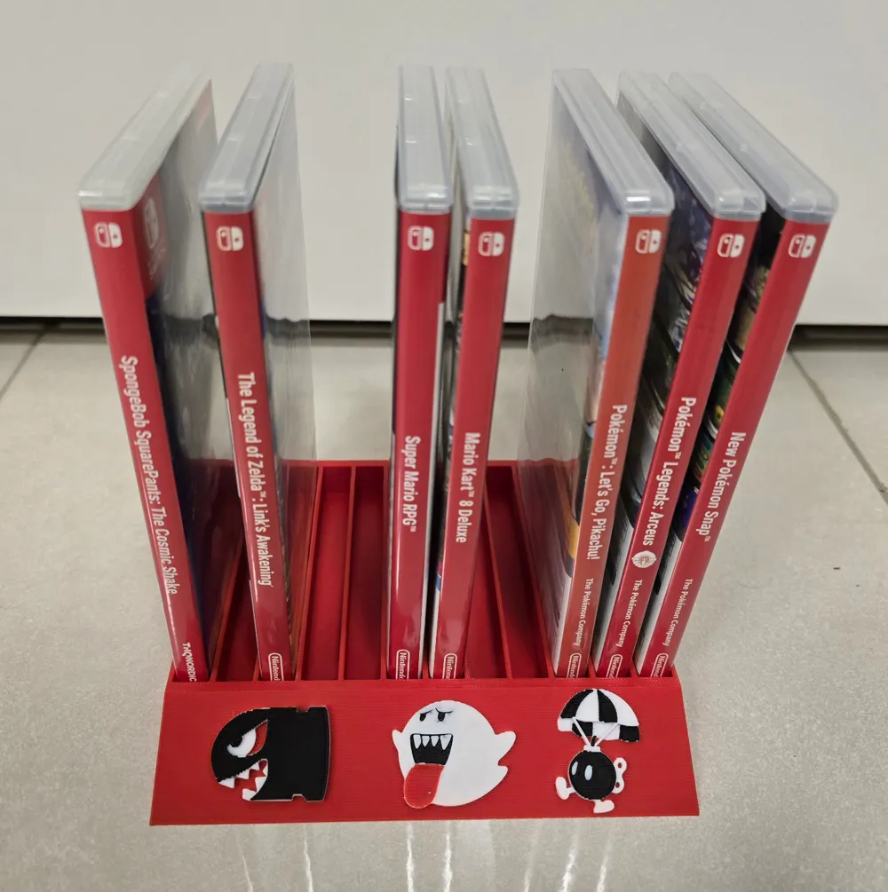 Nintendo Switch Game Holder - BulletBill, Boo, Bob by 3D Printzz ...