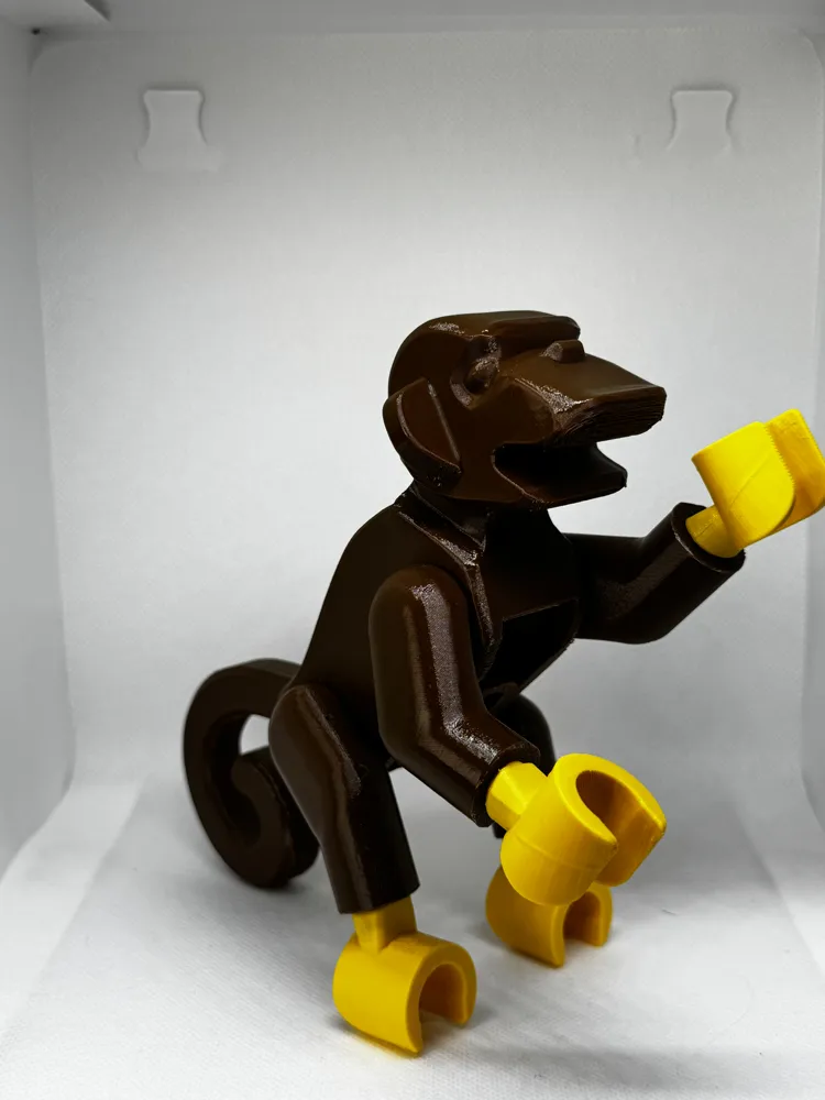 Brick Monkey - Classic - 500% - Free 3D Print Model - MakerWorld
