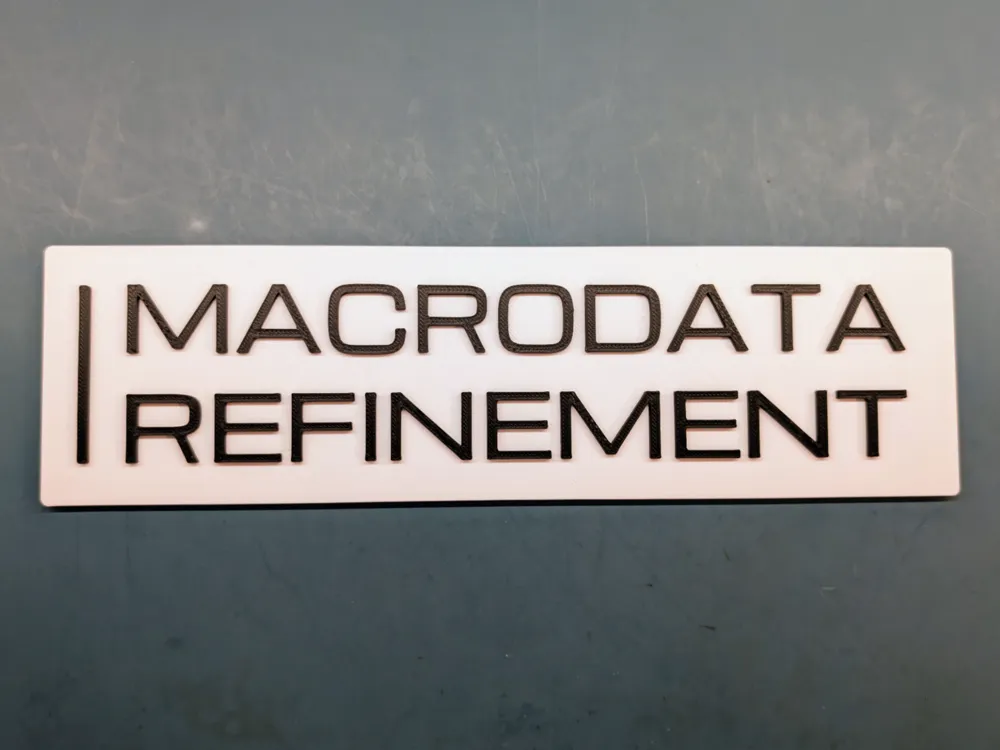 Macrodata Refinement Room Sign by tahller MakerWorld: Download Free 3D ...