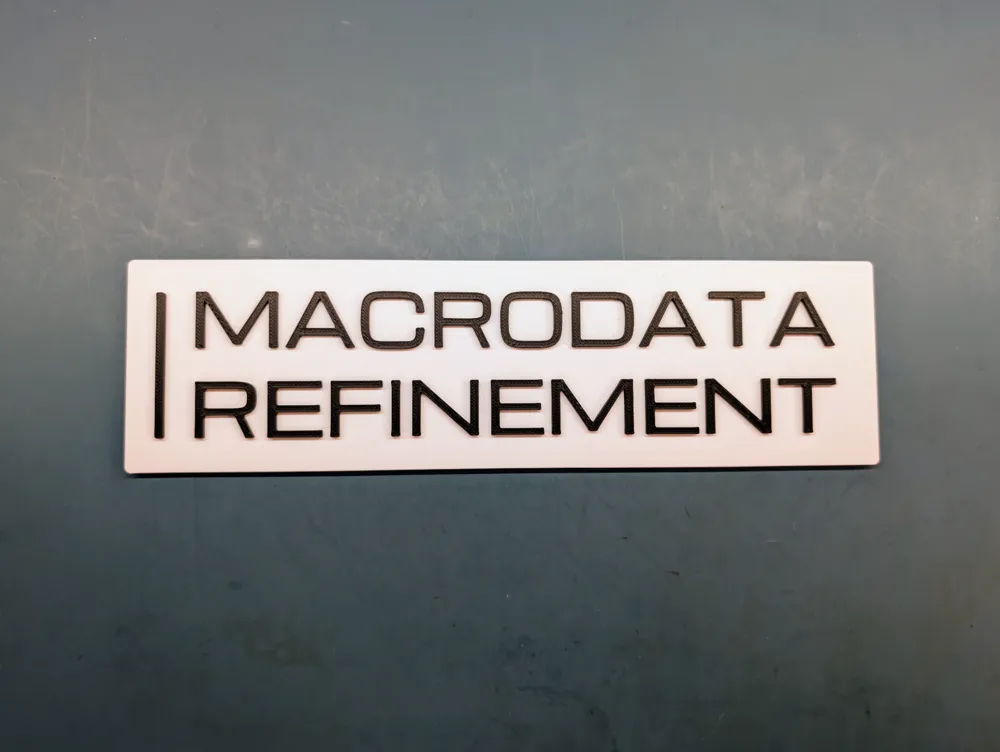Macrodata Refinement Room Sign by tahllerMakerWorld: Download Free 3D ...
