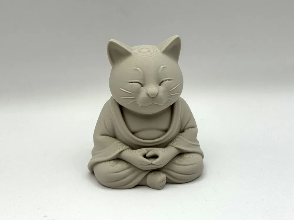 Zen Cat Buddha by Stigern MakerWorld: Download Free 3D Models