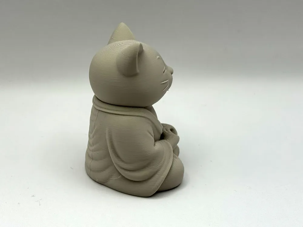 Zen Cat Buddha by Stigern MakerWorld: Download Free 3D Models