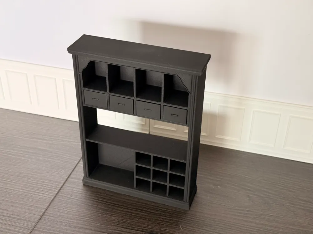 Miniature Storage Shelf 1:12 Scale - Free 3D Print Model - MakerWorld