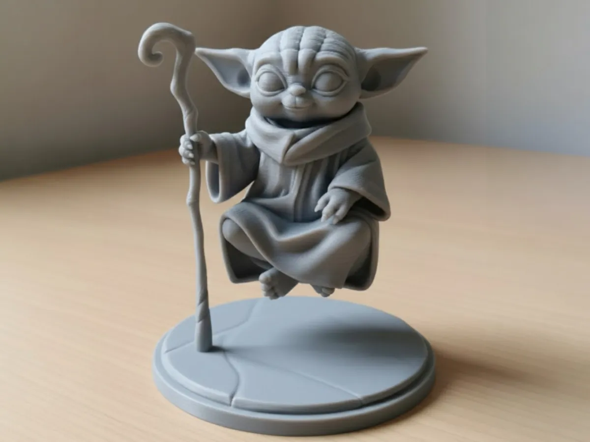 Baby Yoda Floating in the Air - Optical Effect - Free 3D Print Model ...