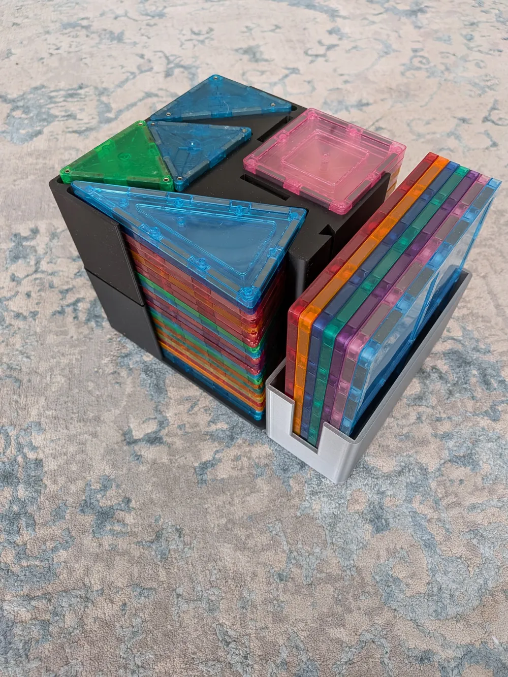 Magnetic Tile Organizer (Magnatiles or Picasso) - Free 3D Print Model ...