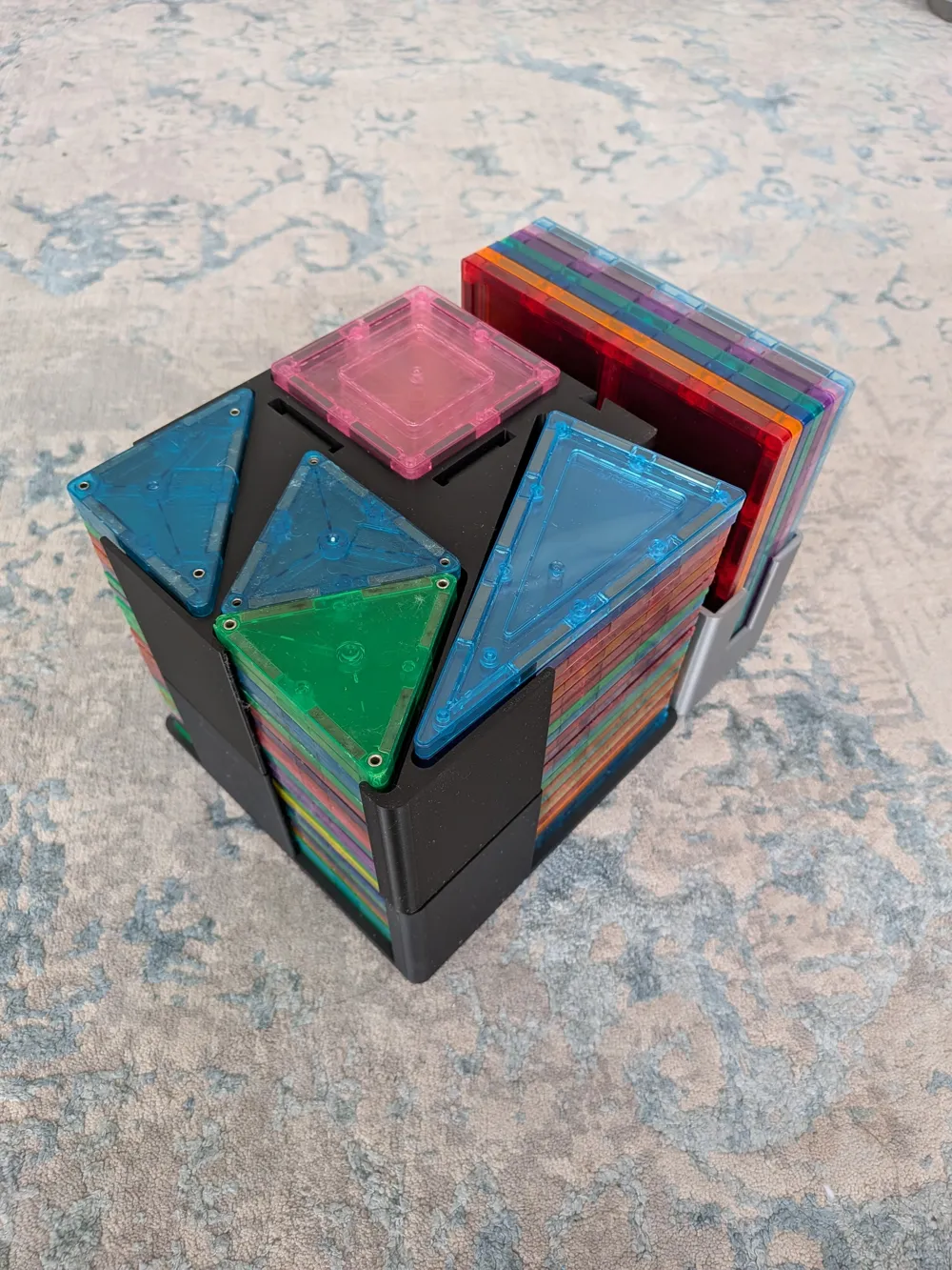 Magnetic Tile Organizer (Magnatiles or Picasso) - Free 3D Print Model ...