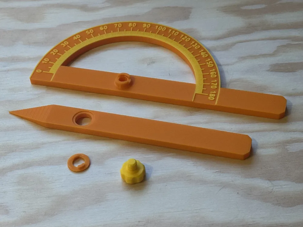 Angle Finder (Protractor) - Free 3D Print Model - MakerWorld