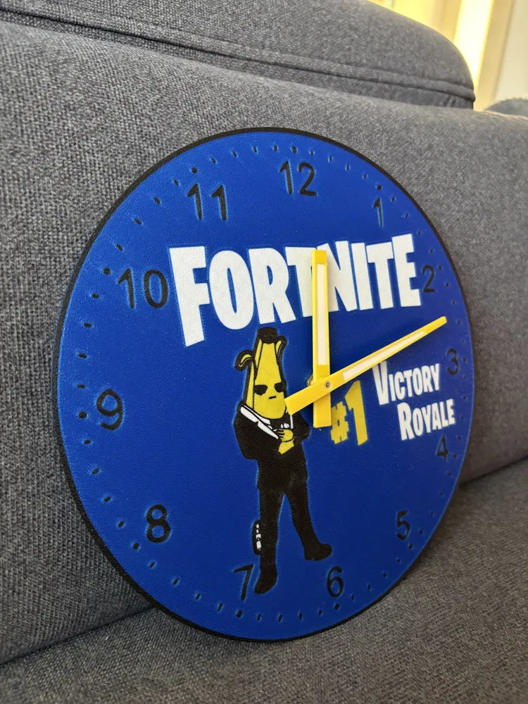 fortnite wall clock - Free 3D Print Model - MakerWorld