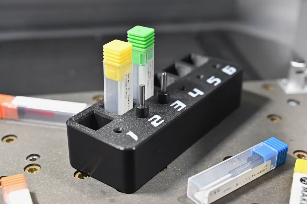 Carvera Air Z1 CNC 6x Numbered Tool Bit Holder by AMS3D MakerWorld ...