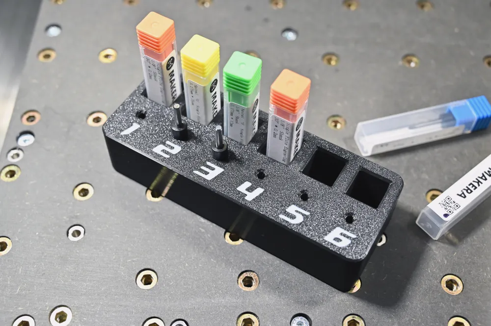 Carvera Air Z1 CNC 6x Numbered Tool Bit Holder by AMS3D MakerWorld ...