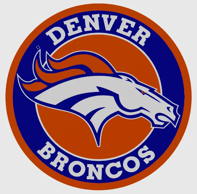 Denver Broncos Coaster set of 4 - Free 3D Print Model - MakerWorld