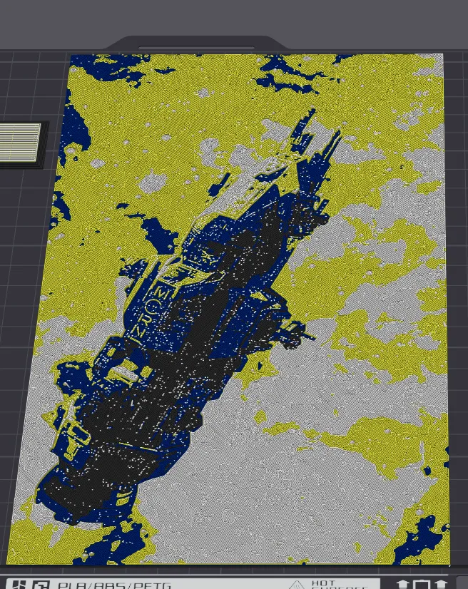 Hueforge THE ROCINANTE / MCRN ship / The Expanse by looqpl - MakerWorld