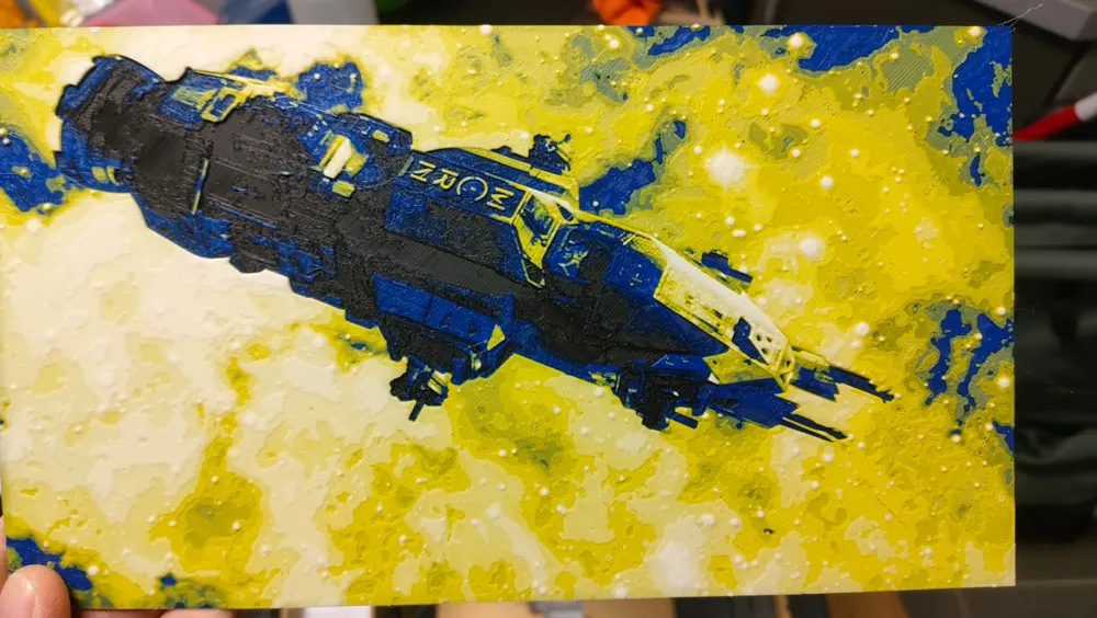 Hueforge THE ROCINANTE / MCRN ship / The Expanse by looqpl - MakerWorld