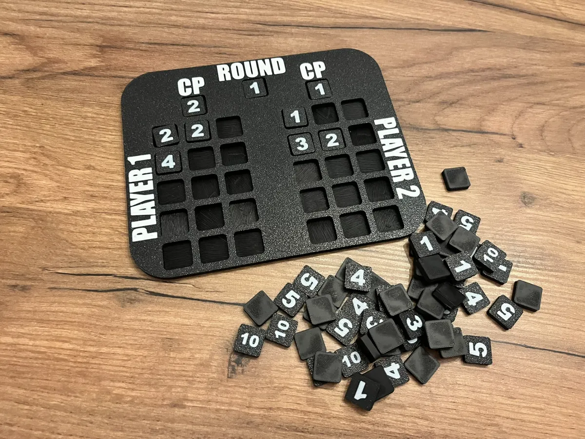 Numbers for my Battle Round and Score Tracker - Free 3D Print Model ...