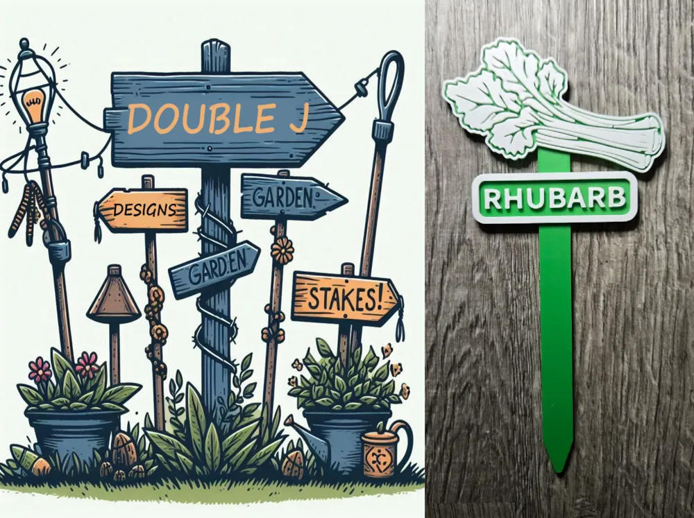 RUIBARBO - Estaca de Jardim - Modelo gratuito para impressão 3D ...